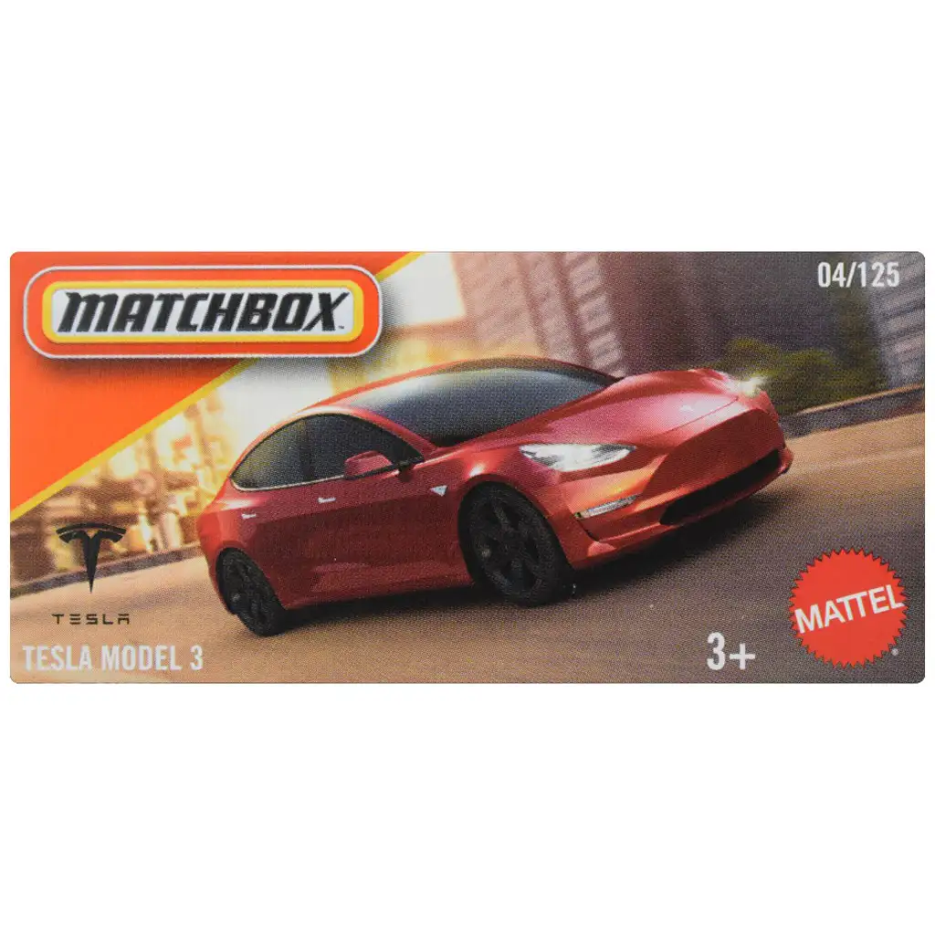 Matchbox Mașinuță Tesla Model 3 în cutie de carton 1/64 - Mattel ...